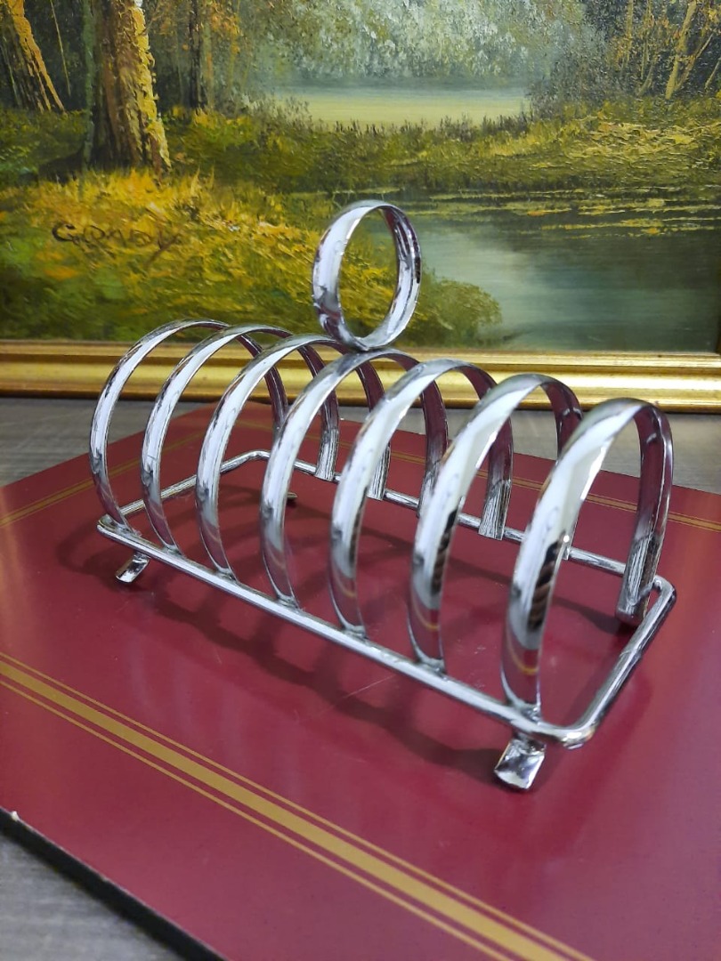Vintage Chromium Toast Rack. H4" L5.25", Furniture & Home Living ...
