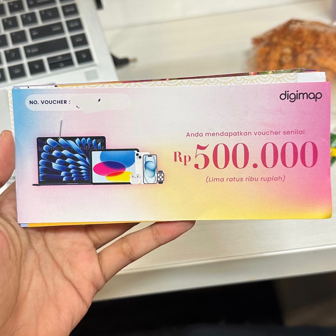 Voucher Digimap Iphone Ipad, Tiket & Voucher, Kartu Hadiah & Voucher di Carousell