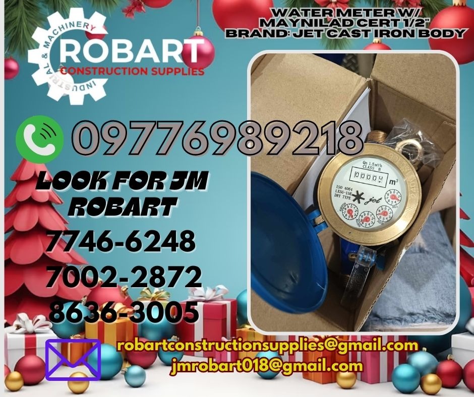 water meter w/ maynilad cert, Commercial & Industrial, Construction ...