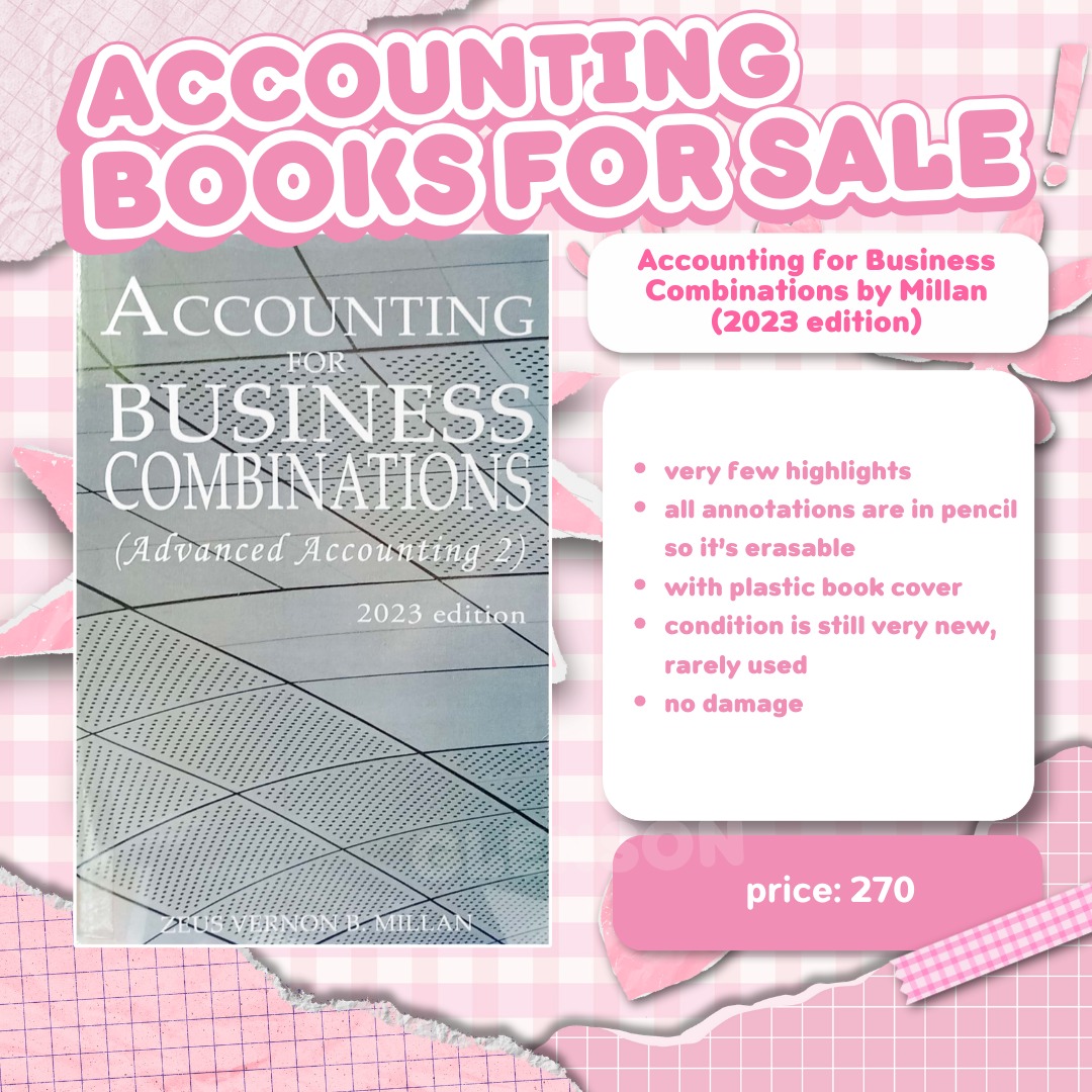 Accounting for Business Combinations by Millan (2023 edition), Hobbies ...