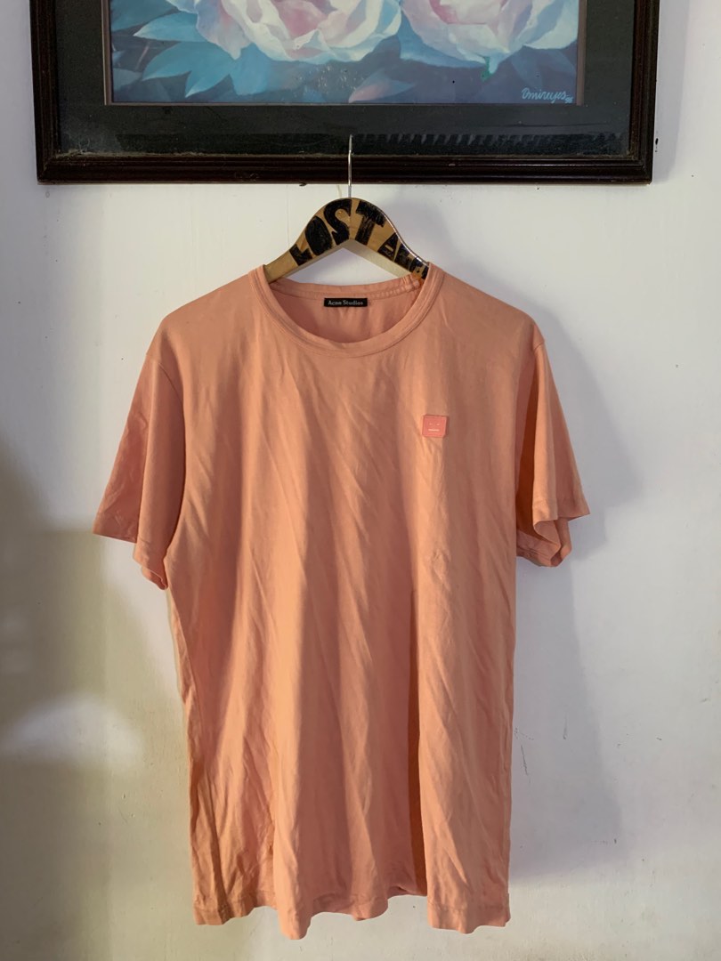 acne studios NASH face tee, Luxury, Apparel on Carousell