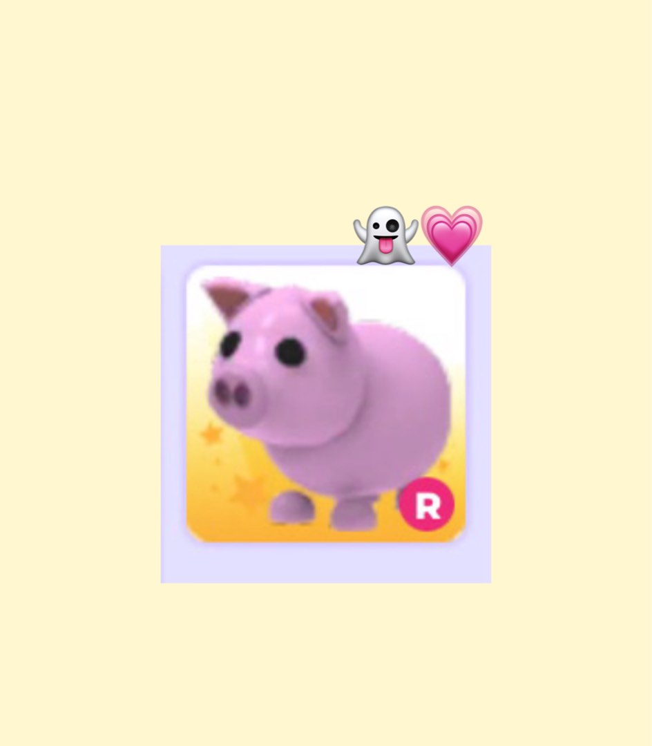 Adopt me full grown r pig ^^, Video Gaming, Video Games, Others on ...