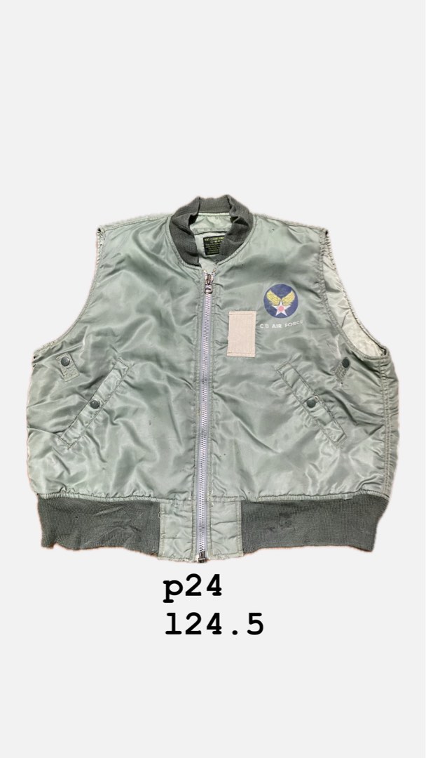 airforce vest, Men's Fashion, Tops & Sets, Vests on Carousell