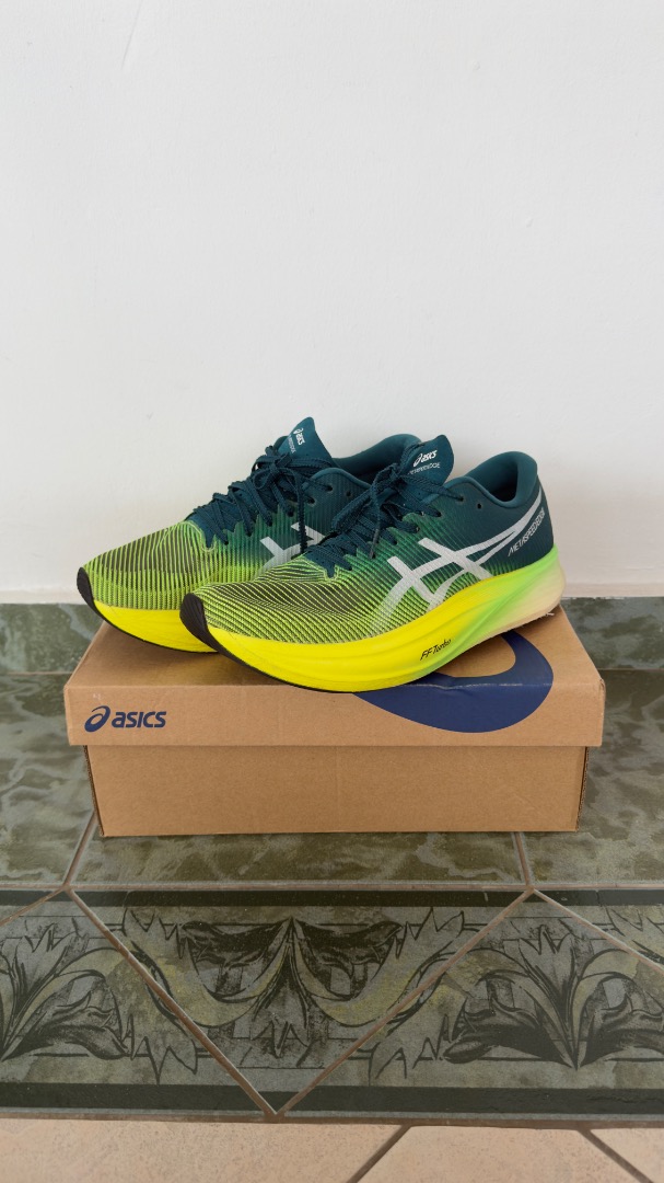 Asics Metaspeed Edge (Green & Orange), Sports Equipment, Other Sports ...