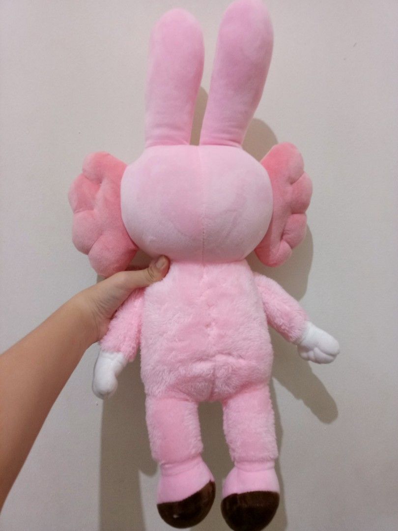 Big Cute Kawaii Kaws A Bathing Ape Pink Rabbit Bunny Cosplay Costume ...