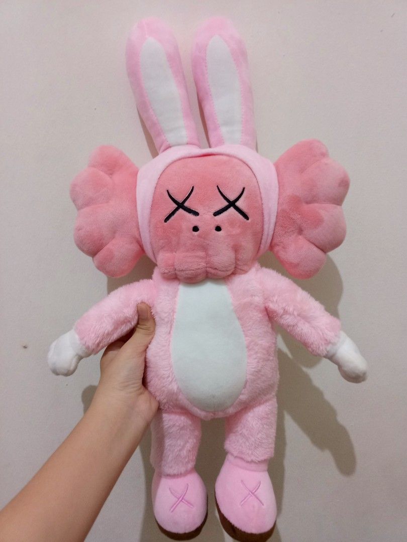 Big Cute Kawaii Kaws A Bathing Ape Pink Rabbit Bunny Cosplay Costume ...