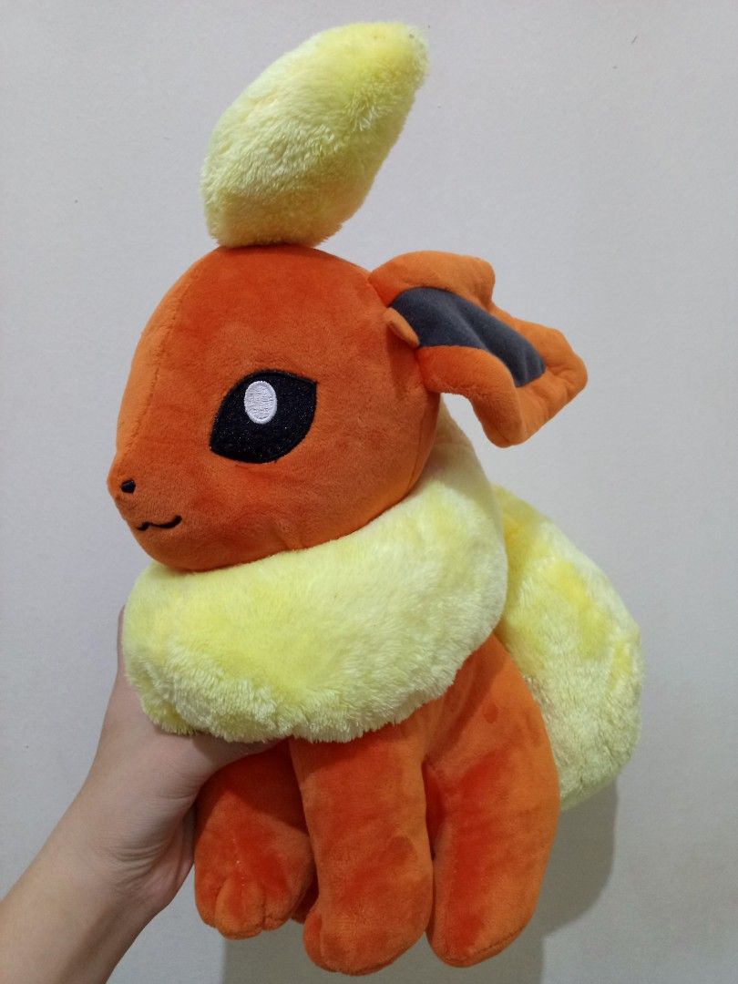 Big Cute Kawaii Pokemon Flareon Fire Fox Eeveelution Plush Plushie ...