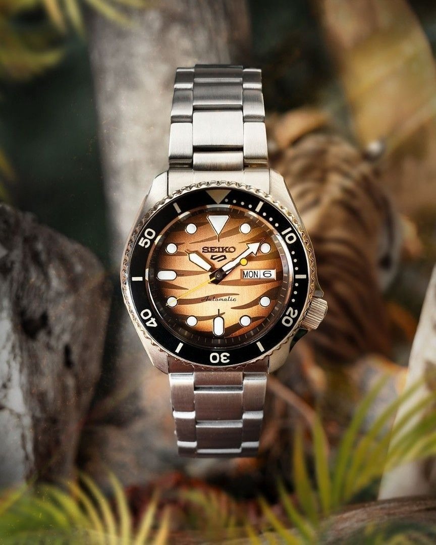 Brand New Seiko 5 Sports Automatic Indonesia Exclusive Sumatran Tiger ...