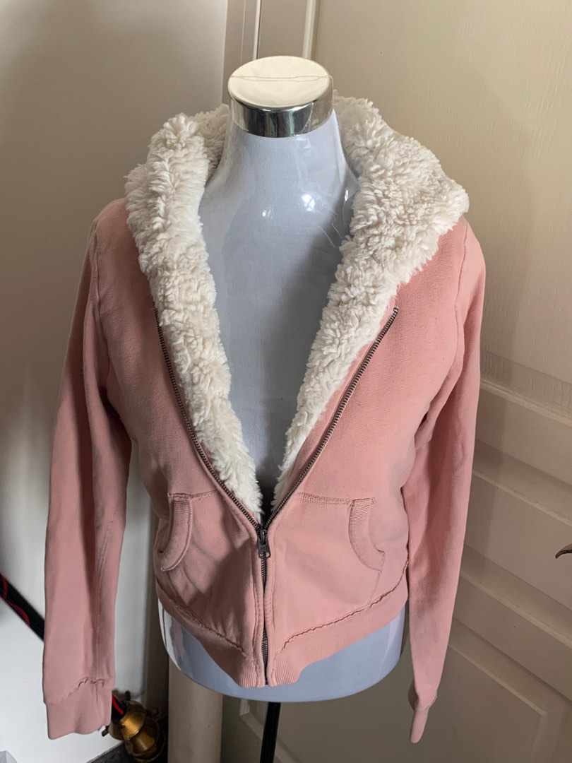 Coquette pink jacket fur, Women's Fashion, Coats, Jackets and Outerwear ...