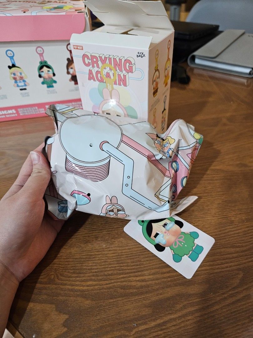 Popmart plush Crying Again crybaby - What a Frog, Hobbies & Toys, Toys ...