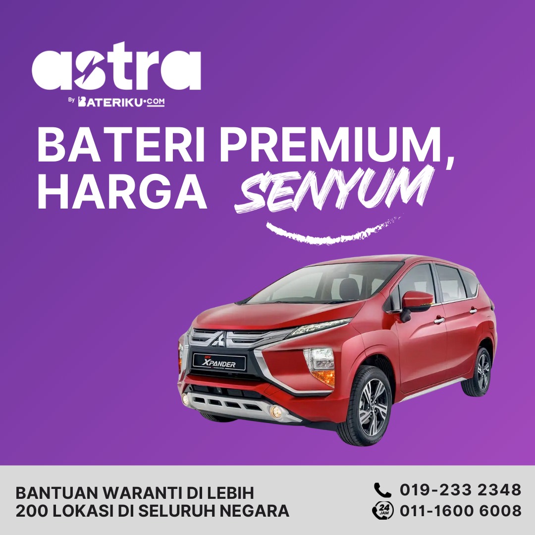 Delivery Laju! Jenama Bateri Kereta Terbaik Untuk Mitsubishi Xpander ...