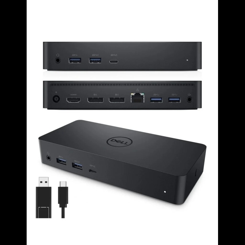 Dell D6000 USB-C 130W Docking Station Type-C Dock 多功能擴充基座, 電腦＆科技, 電腦周邊及 ...