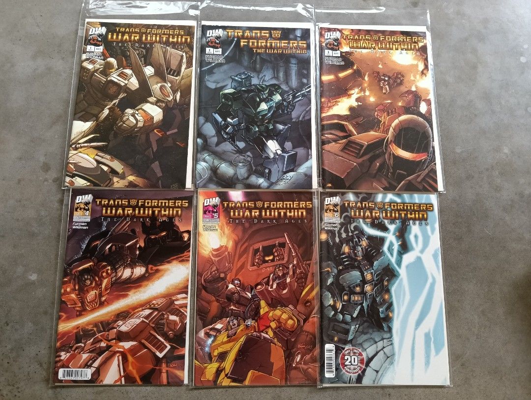 Dreamwave Transformers War Within The Dark Ages Complete Set of 6 ...