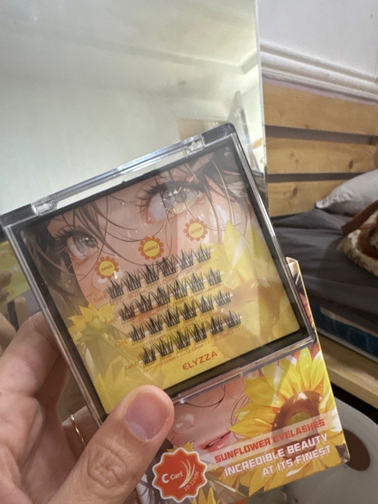 Elyzza Sunflower Mini Set False Lashes, Beauty & Personal Care, Face ...
