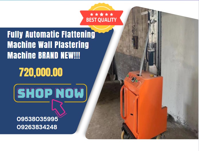 FULLY AUTOMATIC FLATTENING MACHINE WALL PLASTERING MACHINE BRAND NEW ...