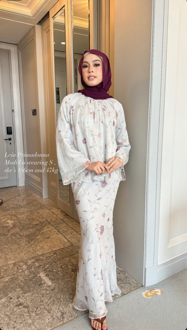 Guzel.Kl Leia Primadona, Women's Fashion, Muslimah Fashion, Baju Kurung ...