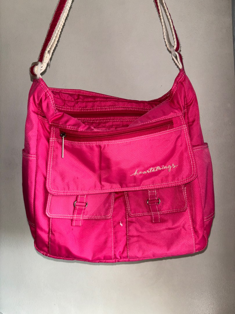 Heartstrings Pink Cross-body Bag, Women's Fashion, Bags & Wallets ...