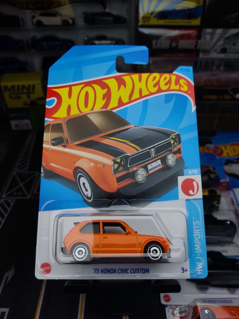 Hotwheels HONDA CIVIC CUSTOM oren JAPAN CARD, Hobbies & Toys, Toys ...
