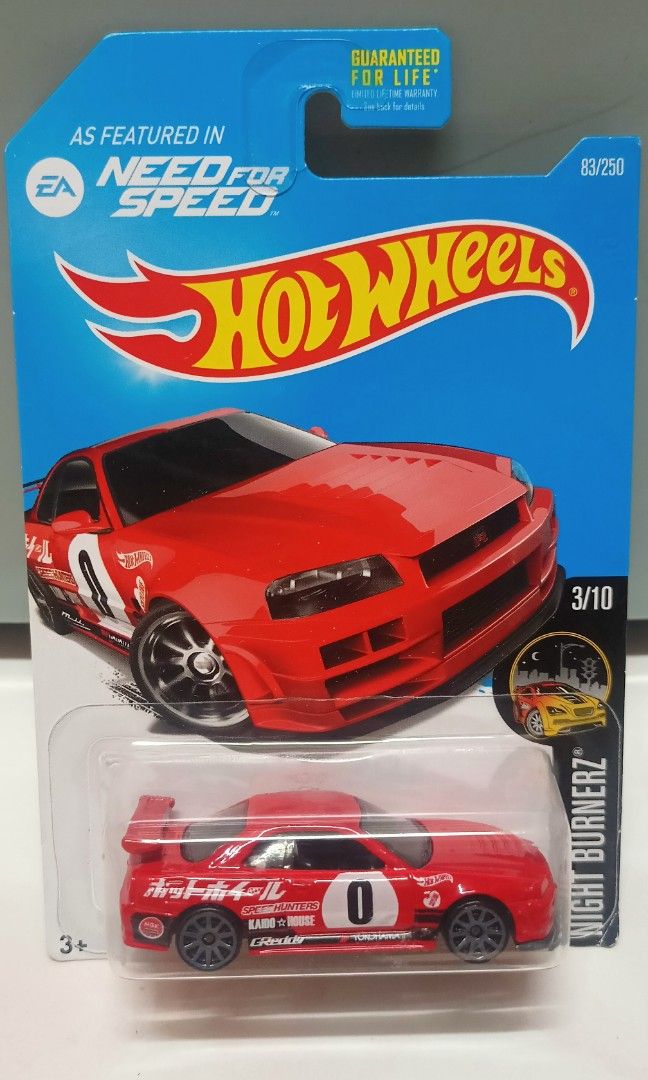 HotWheels NFS Skyline R34, Hobbies & Toys, Toys & Games on Carousell