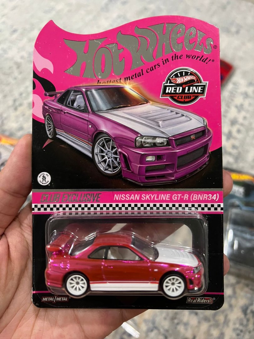 Hotwheels Redline Club RLC Nissan Skyline R34 Pink, Hobbies & Toys ...