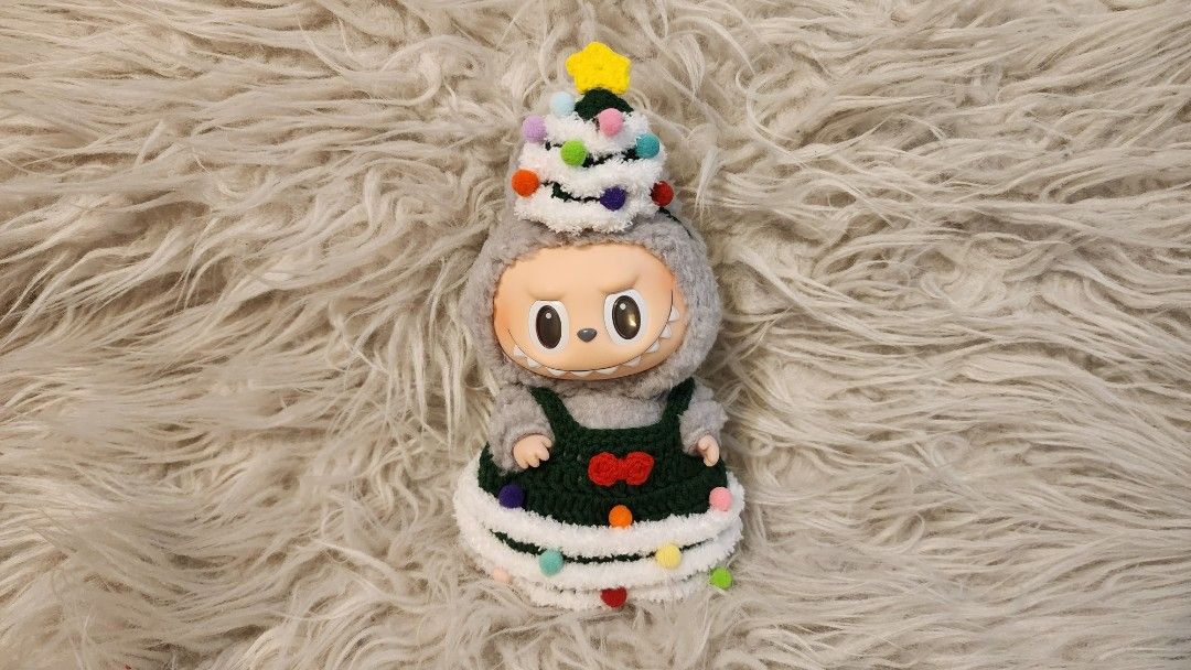 Labubu + 1 set cloth, Hobbies & Toys, Toys & Games on Carousell