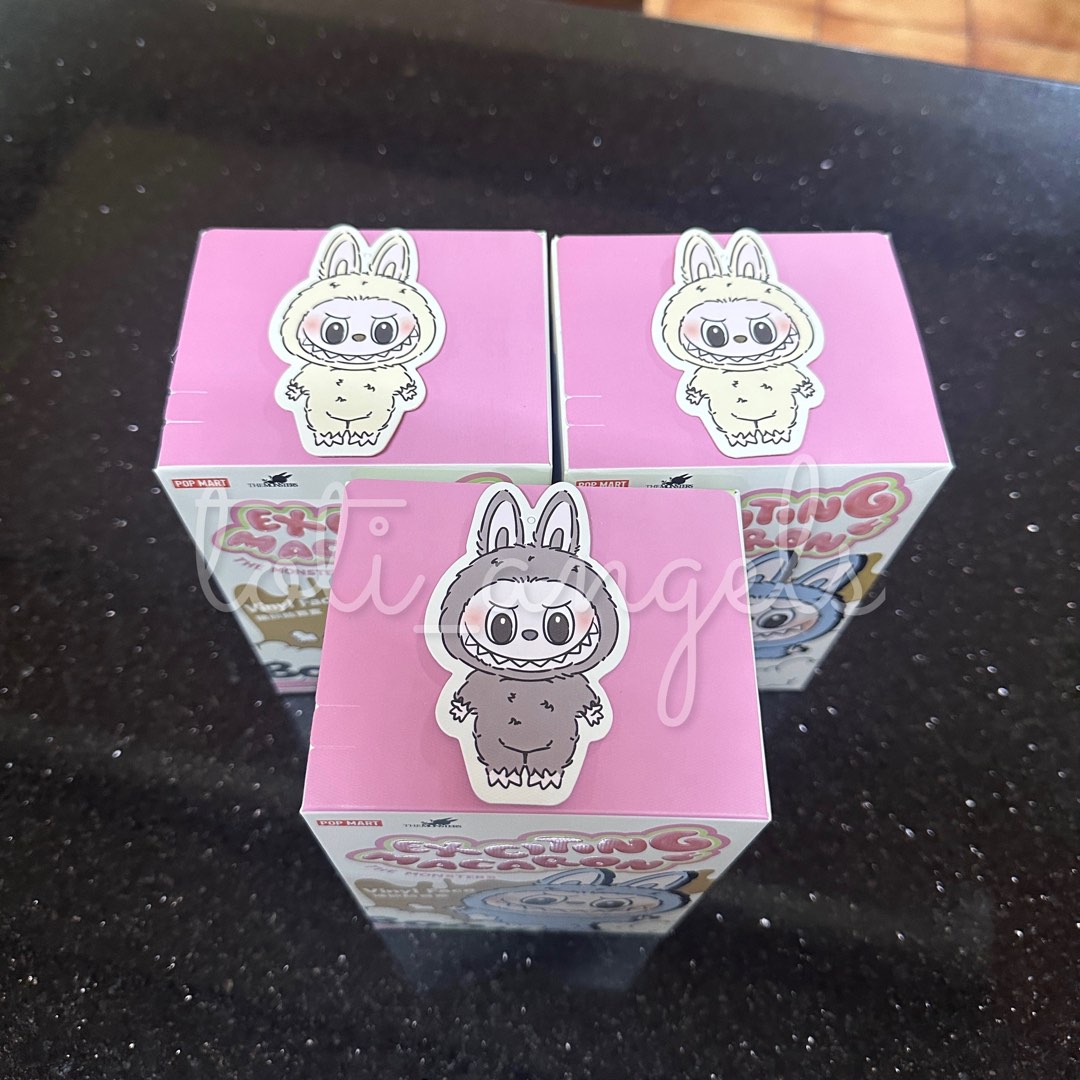 Labubu V1 Tasty Macarons - Soymilk & Sesame Bean, Hobbies & Toys, Toys ...
