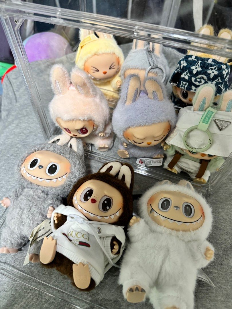 Labubu v2 have a seat Full set along with 2 other Labubus, Hobbies ...