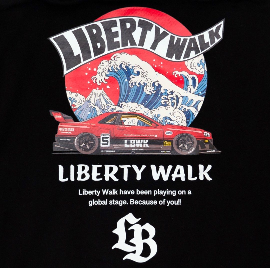 Liberty Walk Hinomaru Wave Countach Tee XL, Men's Fashion, Tops & Sets ...