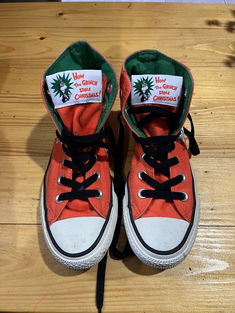 LIMITED EDITION CONVERSE ALL STAR DR. SEUSS grinch stole Christmas ...