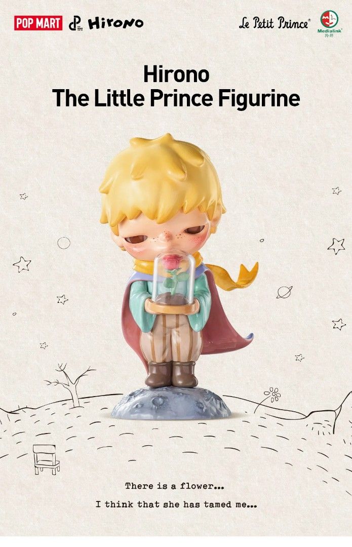 (Limited) Hirono The Little Prince Figurine original pop mart ready ...