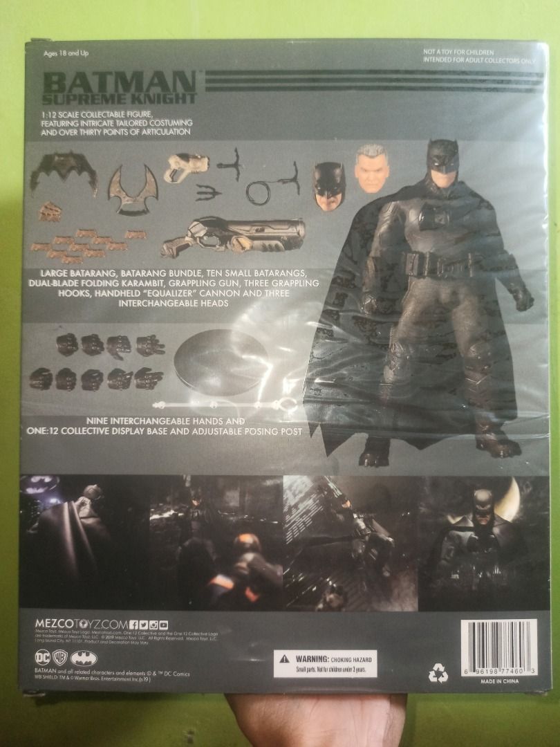 Mezco One:12 Collective DC Batman Supreme Knight (box & accessories ...