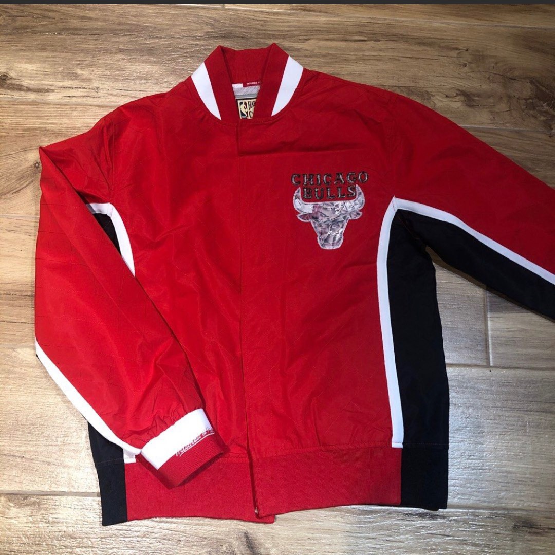 XL michael Jordan nba mnn 96 97 98 chicago bulls red mvp warm up jacket ...