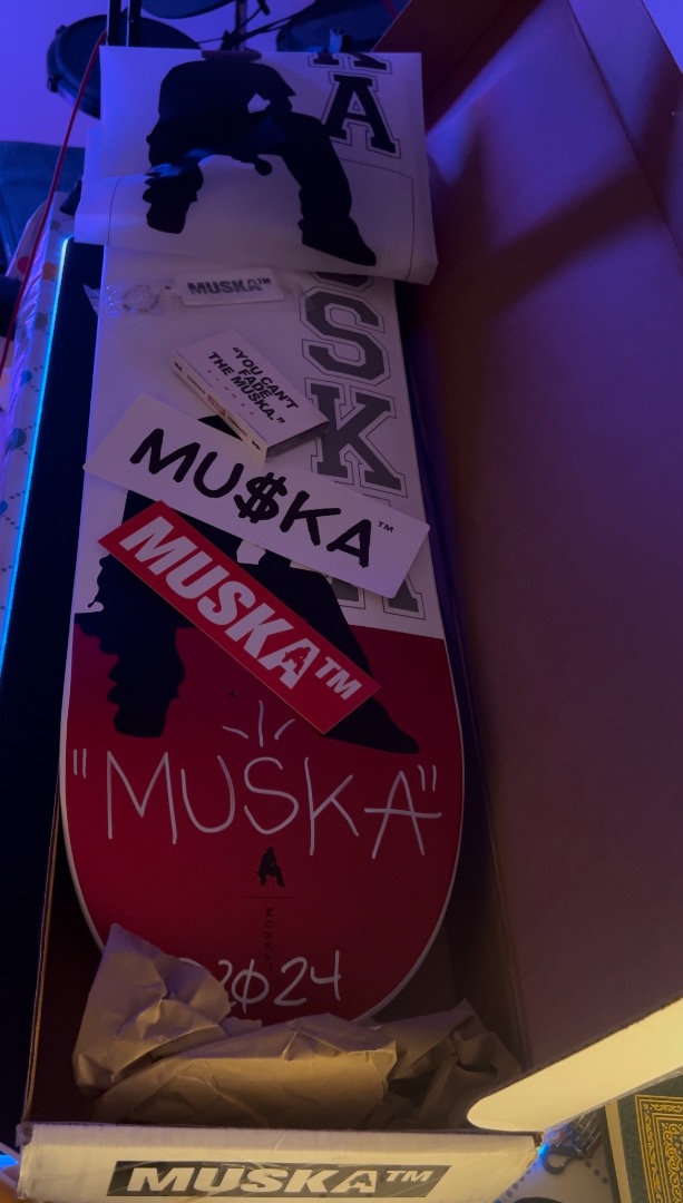 MUSKA Deck Skateboarding Collectible - 2024 Redtail Edition (Signed by ...