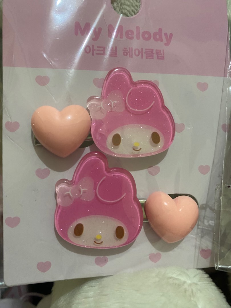 my melody cinna hair clip sanrio, Hobbies & Toys, Toys & Games on Carousell