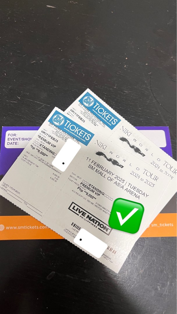 Niki Buzz World Tour Premium VIP, Tickets & Vouchers, Event Tickets on ...