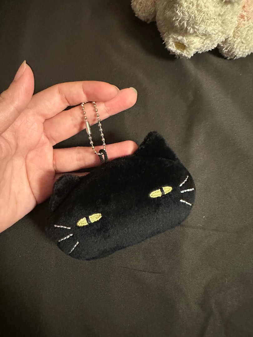 Nitori - Black Cat Keychain, Hobbies & Toys, Toys & Games on Carousell