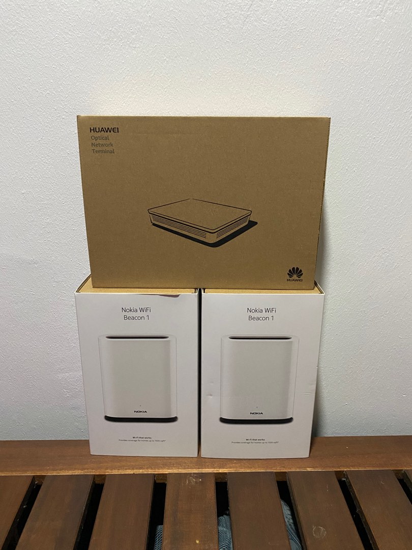 Nokia Wi-Fi Beacon 1 and Huawei Optical Network Terminal, Computers ...