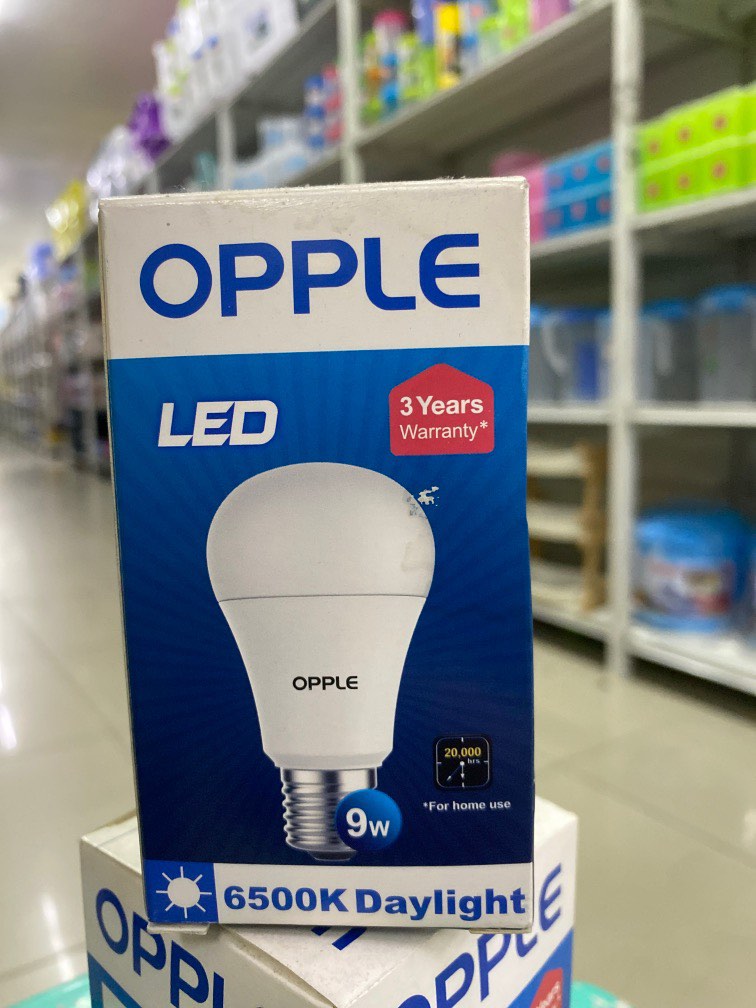 Opple White LED 6500K Daylight 9W, Furniture & Home Living, Lighting ...