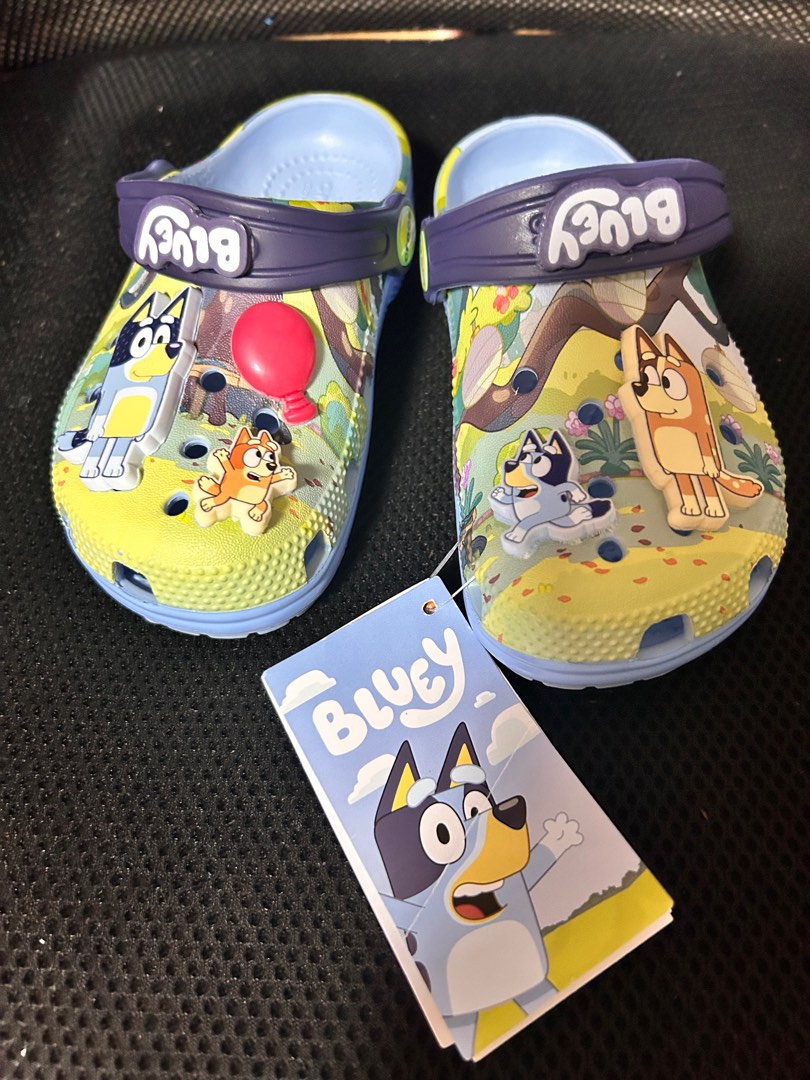 Original Bluey Crocs Clogs, Babies & Kids, Babies & Kids Fashion on ...