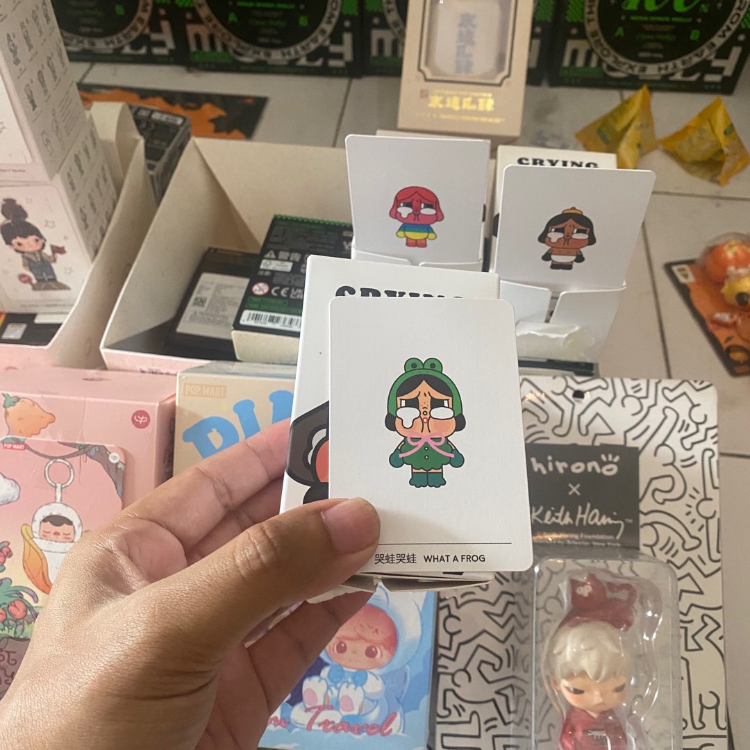 POP MART CRY BABY CRYING AGAIN FIGURE WHAT A FROG FOIL SEALED CUMA CEK ...