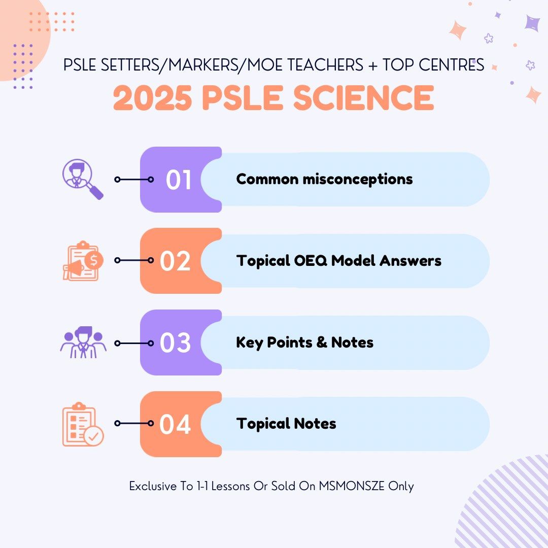 [Preparation For 2025 PSLE SCIENCE] Aug finalised UPDATED : Improvised ...