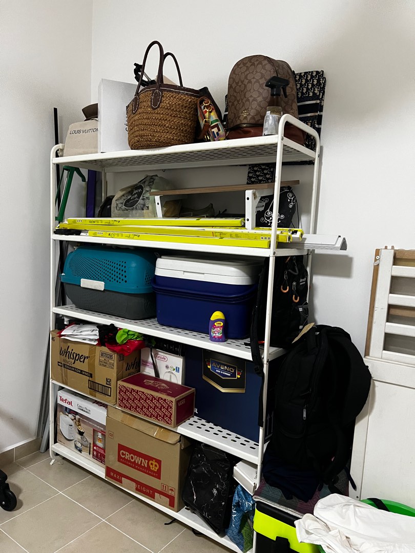 Rak shelf 5 tingkat display cabinets, Furniture & Home Living ...