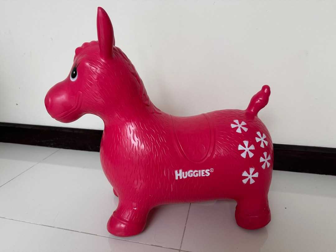 Rubber bouncing horse, Babies & Kids, Infant Playtime on Carousell