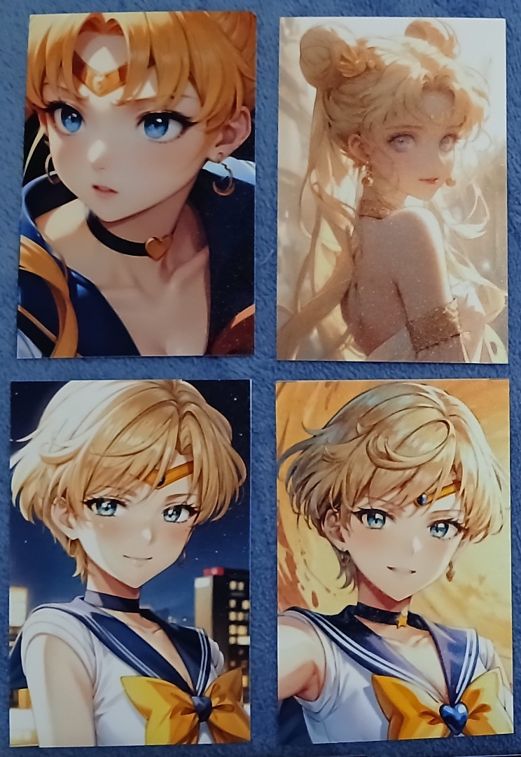 Sailor Moon Anime Series Single-side Photocards Sailor Moon Mercury ...