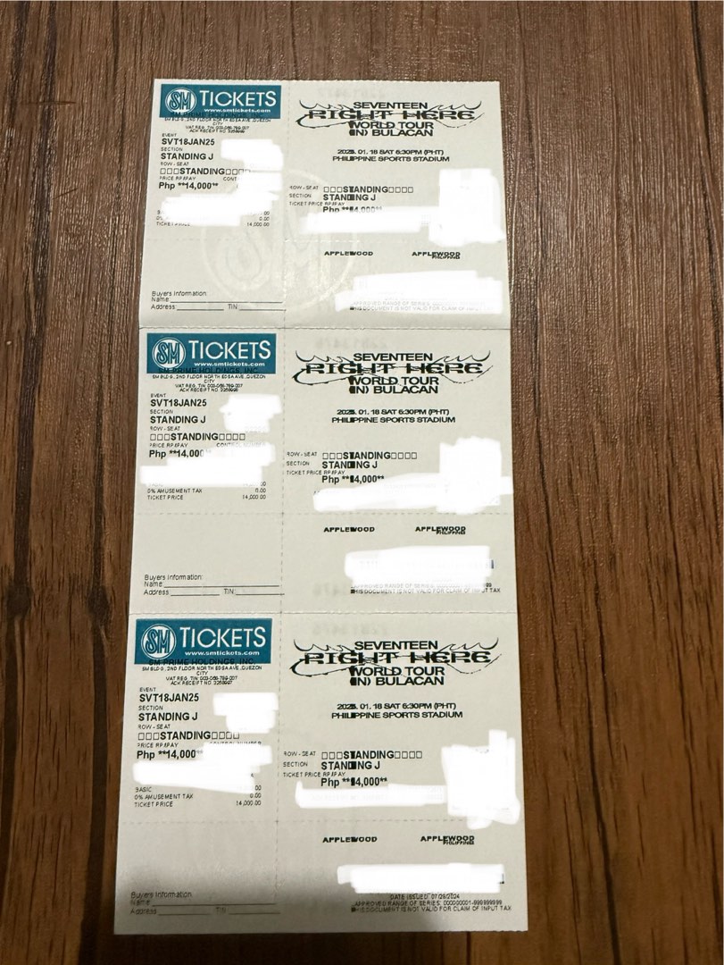 Seventeen Right Here Bulacan Day 1, Tickets & Vouchers, Event Tickets ...