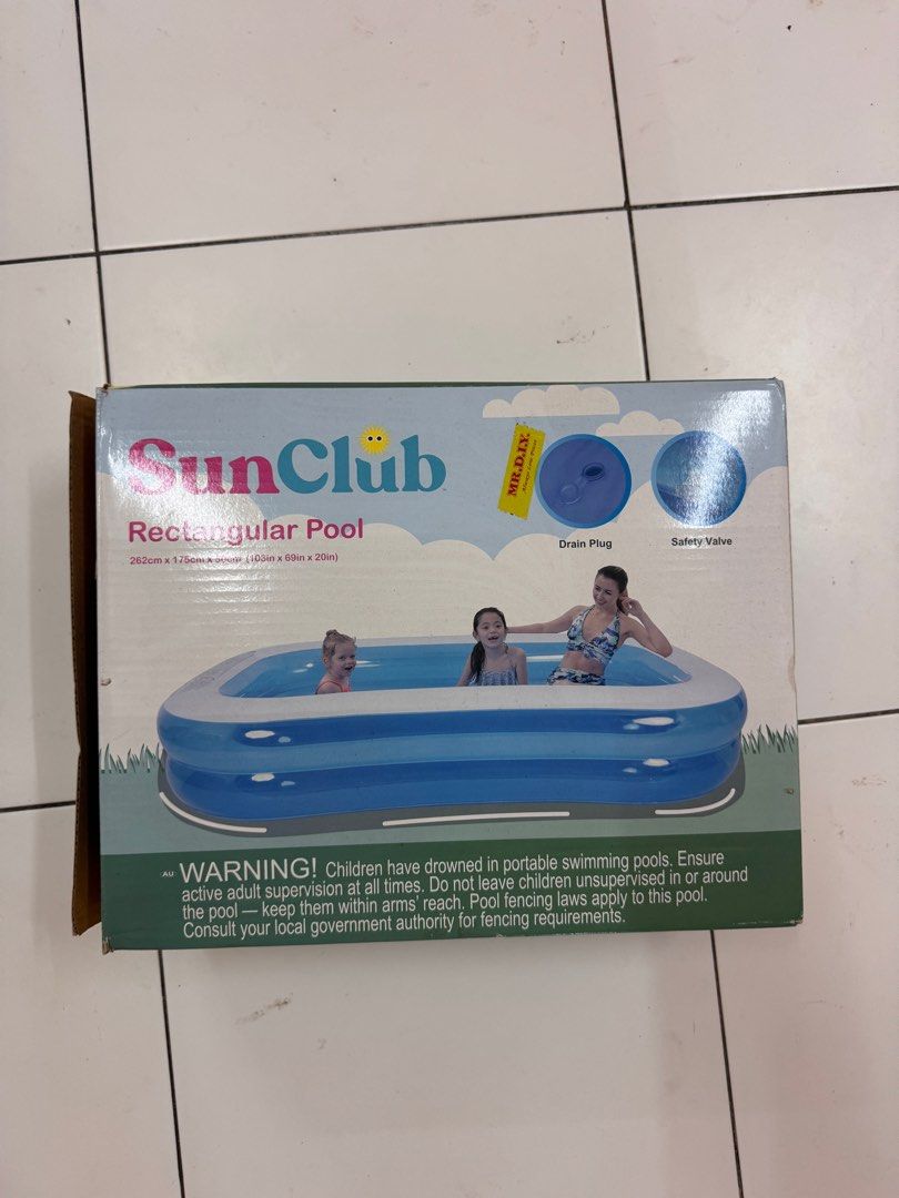 Sunclub Rectangle Pool, Furniture & Home Living, Outdoor Furniture on ...