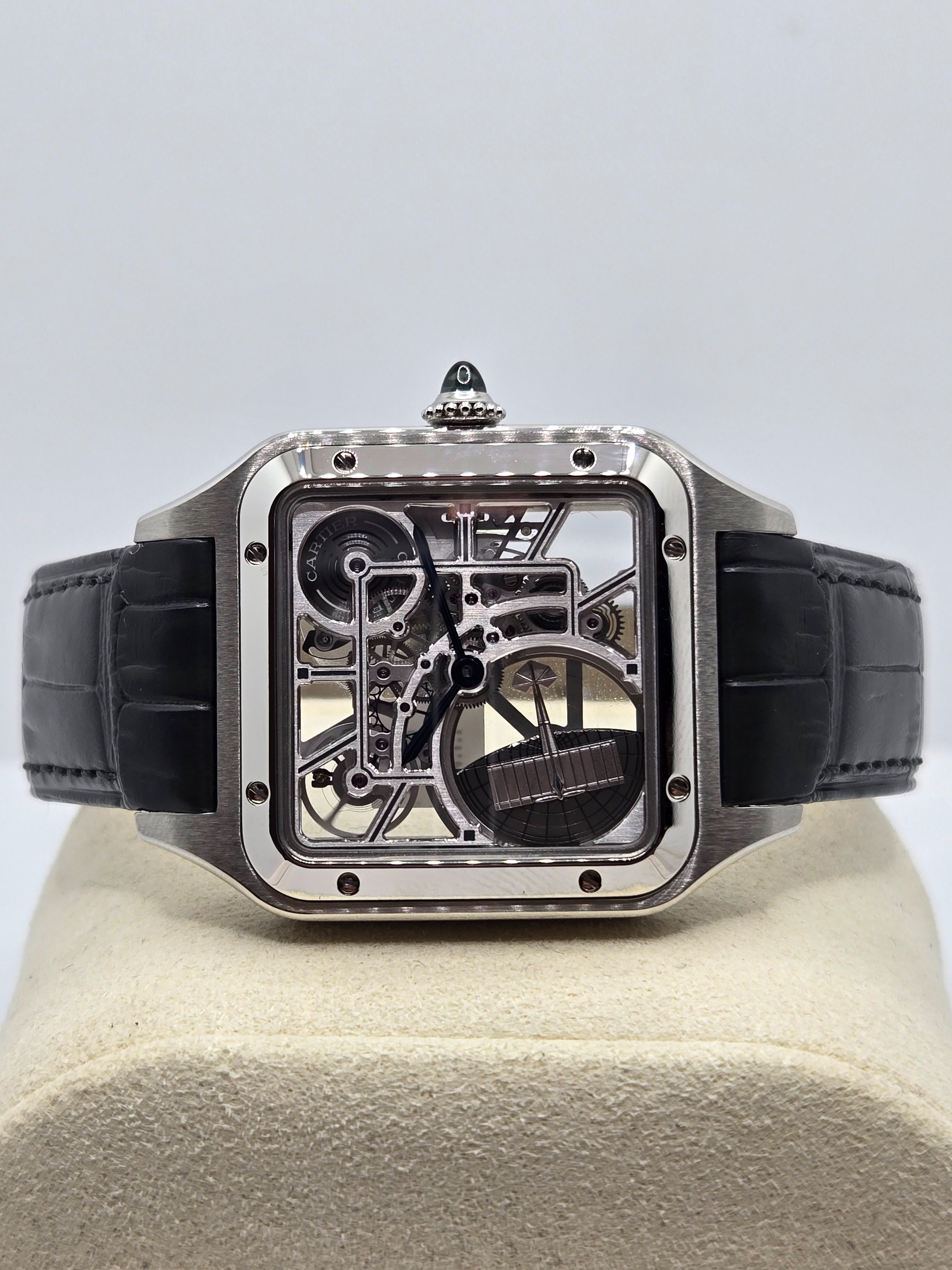 Unworn Cartier Santos-Dumont Skeleton Micro-Rotor (WHSA0032), Luxury ...