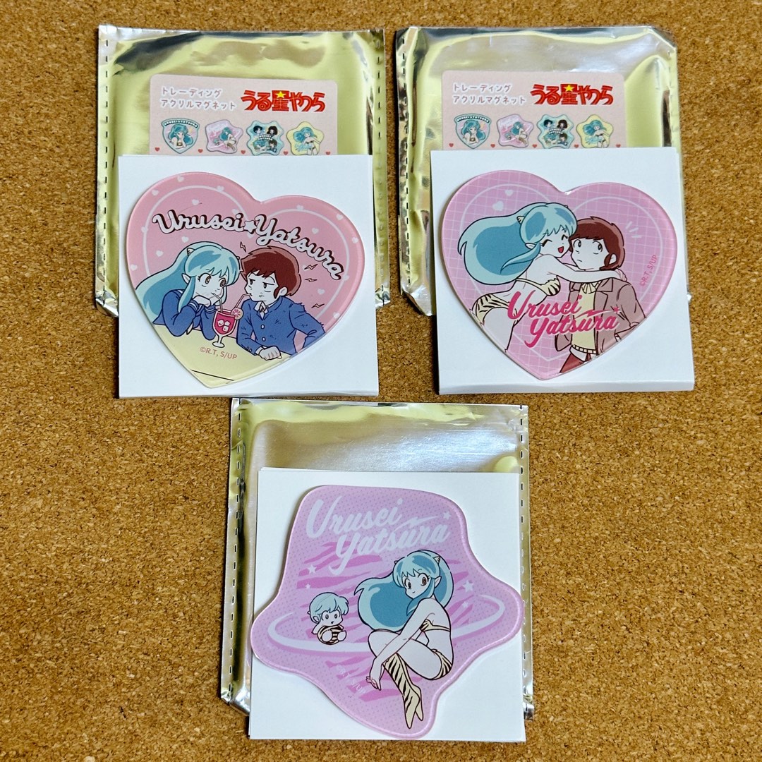 Urusei Yatsura Acrylic Magnet 6.3-6.5cm - Php 100 each, Hobbies & Toys ...