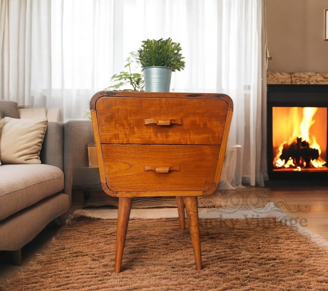 Vintage Jengki Retro Vintage Jati Asli Lawas - Meja Sudut - Corner ...