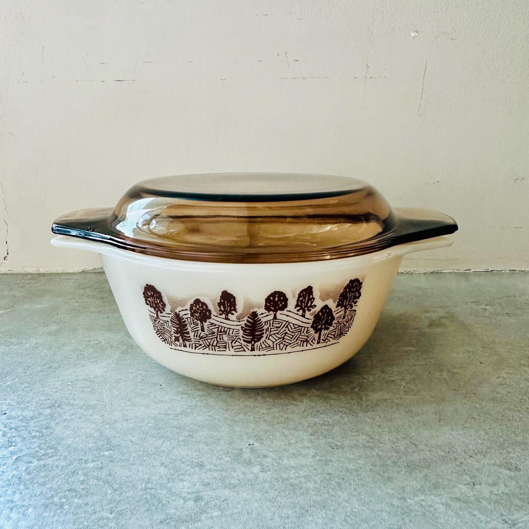 Vintage Pyrex England Casserole Dish with Lid, Furniture & Home Living ...